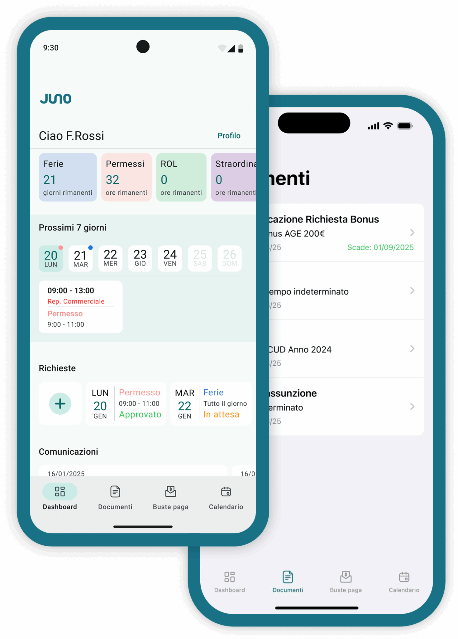 Juno HR | Software Gestione Presenze e Turni di Lavoro