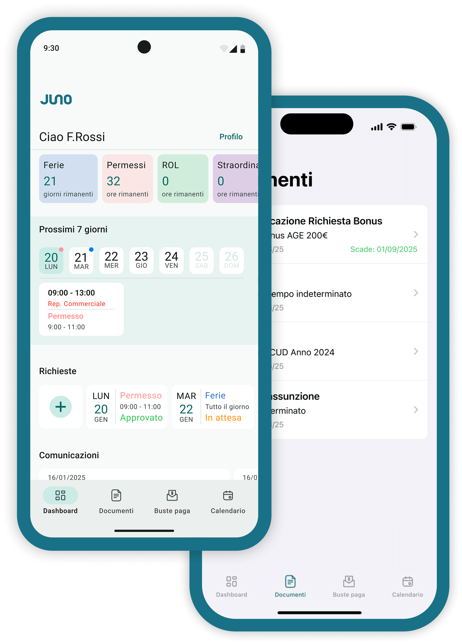 Juno HR | Software Gestione Presenze e Turni di Lavoro